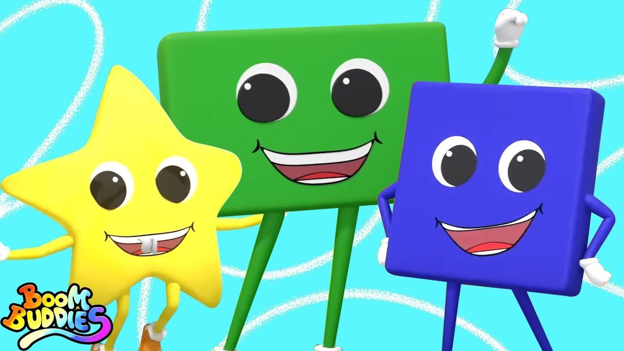 Shapes and Colors- Songs for Children | Funny Cartoons - Nursery Rhymes ...