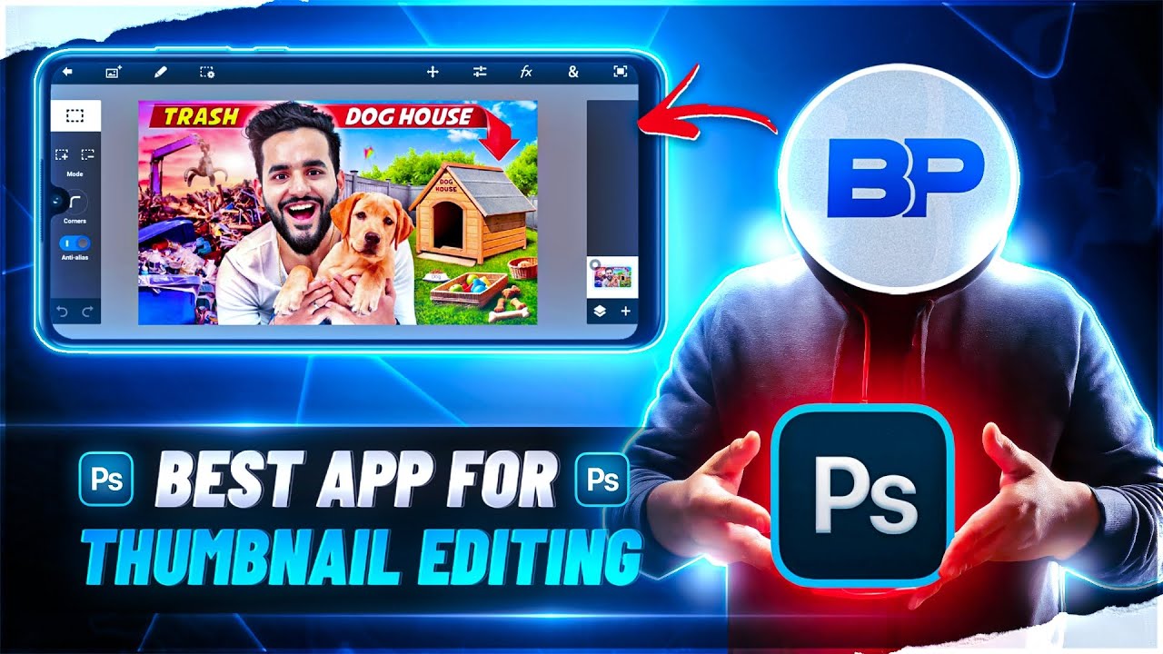 BEST APP FOR THUMBNAIL EDITING 2024 😍 || PHOTOSHOP APP FOR ANDROID 😱 ...