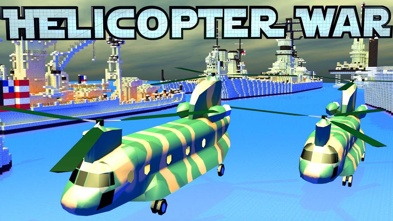 Minecraft War | HELICOPTER WARS - Apache Helicopters & Aircraft ...