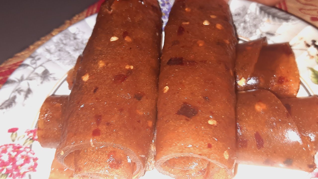 কাঁচা আমের সুস্বাদু আমসত্ত্ব বানানো রেসিপি😋।JERB. - YouTube