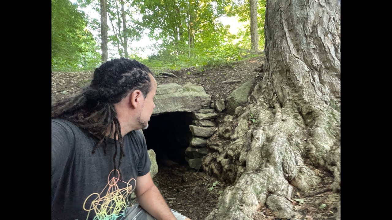 Exploring the mysterious underground Beehive Stone Chamber in Upton ...