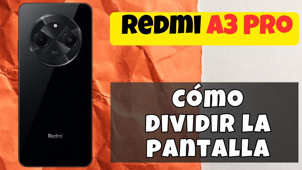 Cómo dividir la pantalla en Redmi A3 Pro - YouTube