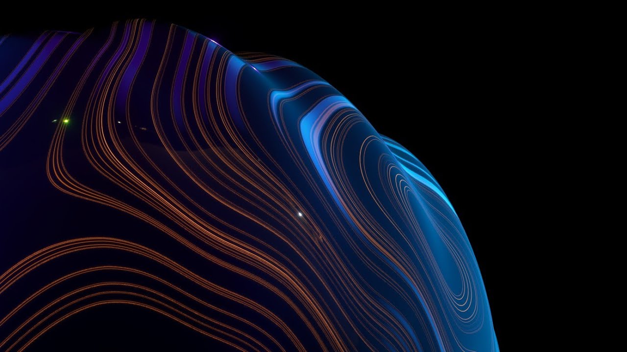 Ambient abstract sphere - YouTube