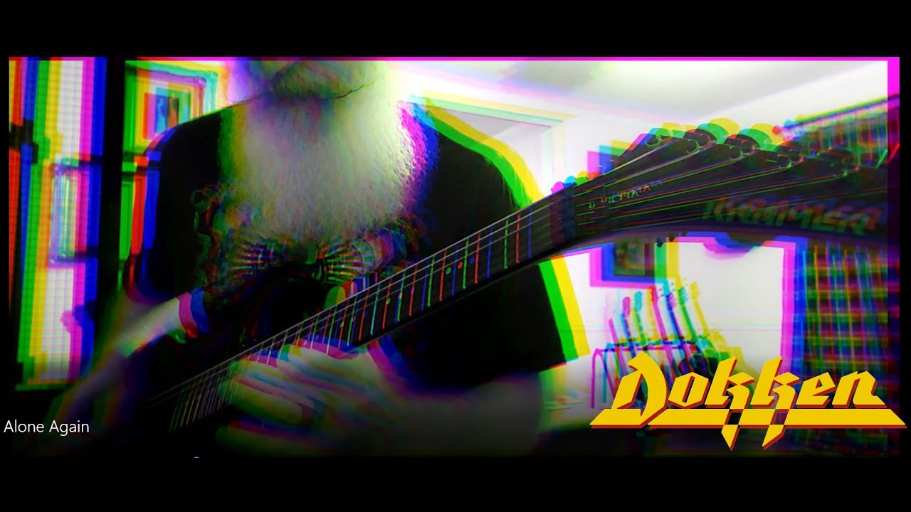 Dokken- Alone Again (Guitar solo cover) - YouTube