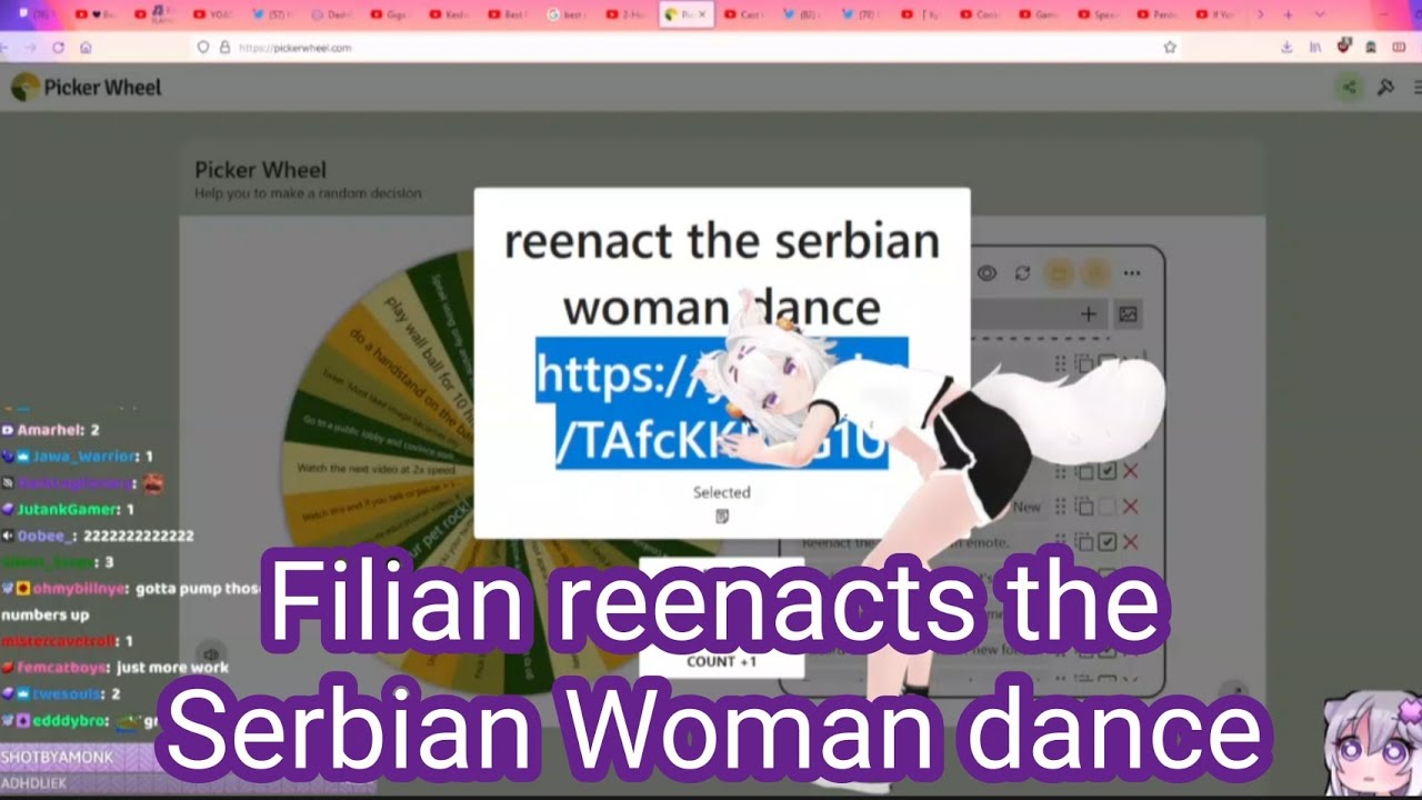 Filian reenacts the Serbian Woman Dance - YouTube
