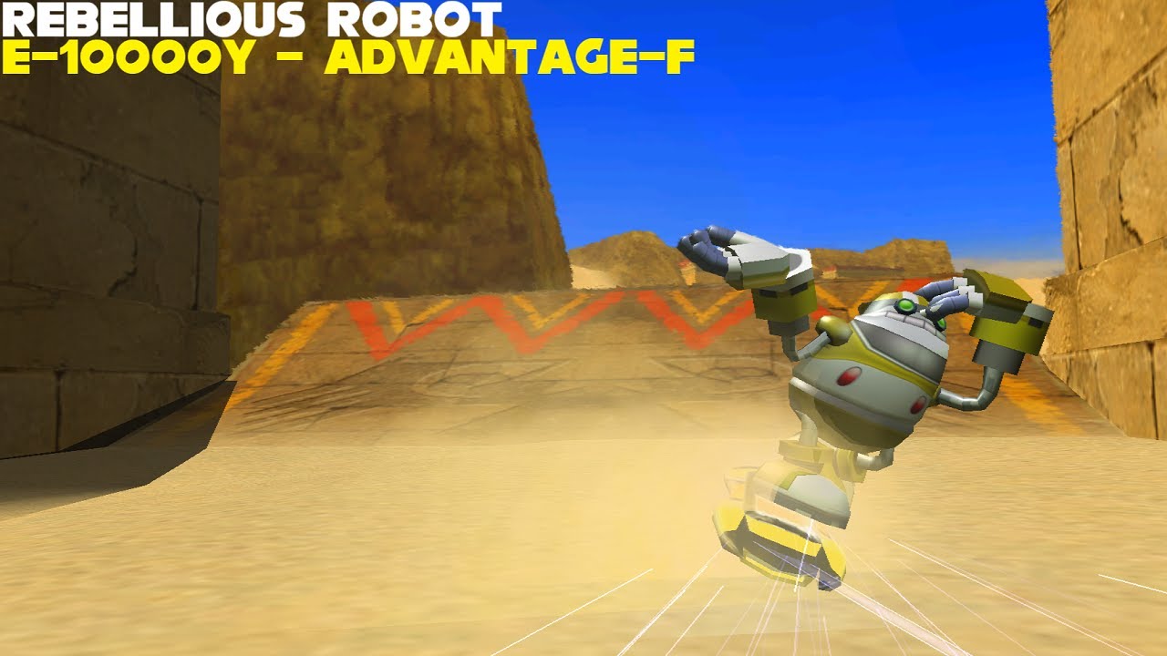 Sonic Riders DX v2.0.1 "Rebellious Robot" 3 Laps Sand Ruins (E-10000Y ...