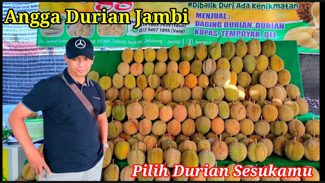 Angga Durian Jambi/lkon Wisata Kuliner Durian di kota Jambi - YouTube