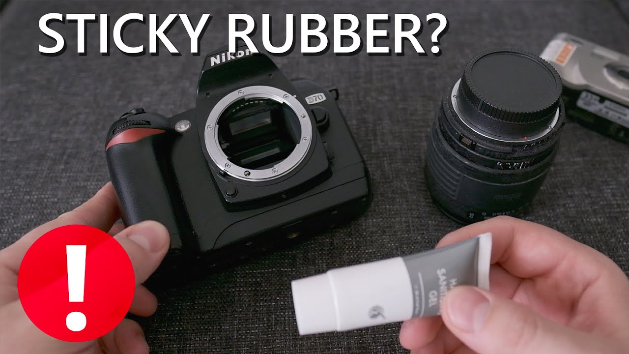 How to Clean Sticky Rubber on Cameras and Lenses (Nikon D70) - YouTube