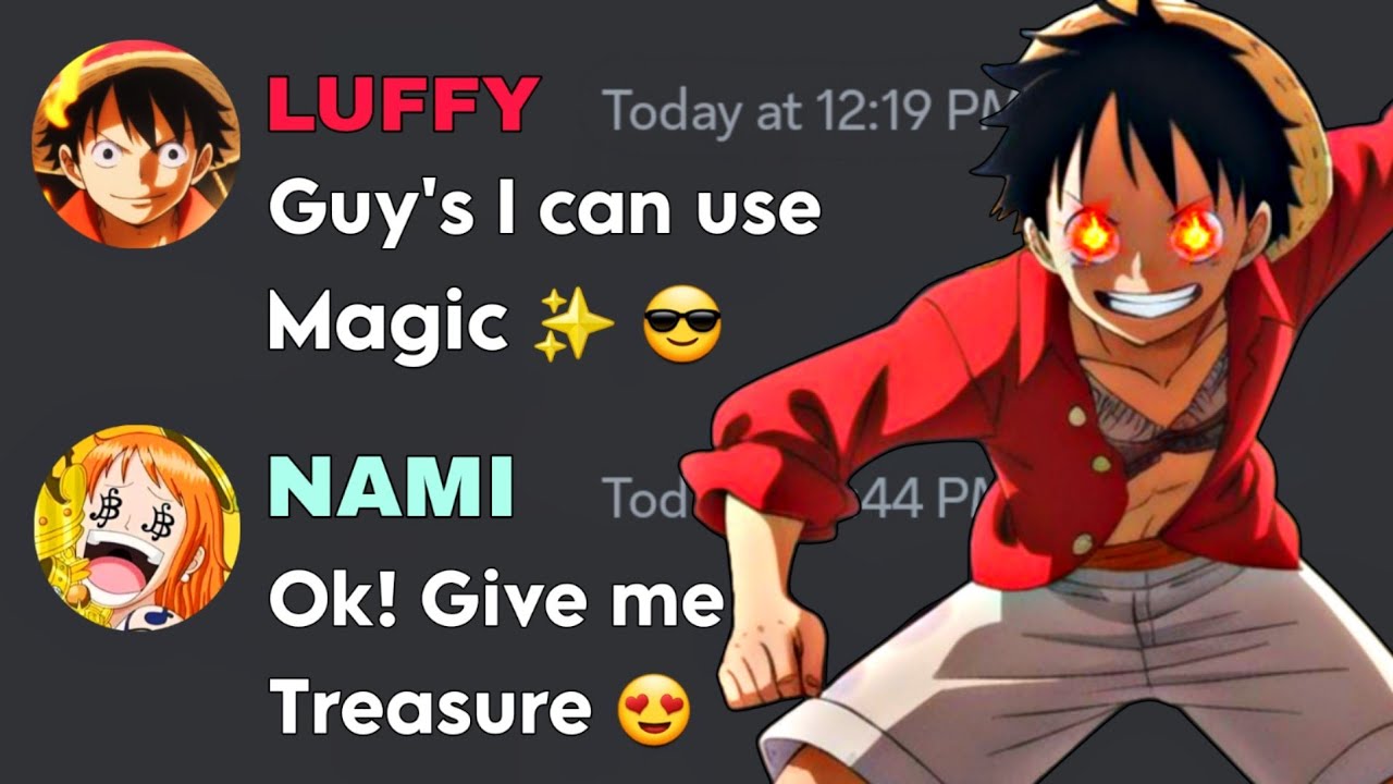 Luffy become Magician | One Piece discord server - YouTube