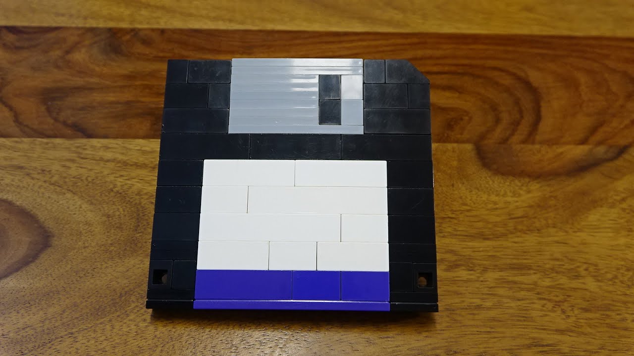 Building a Mini Old Lego Computer Floppy Disk - YouTube