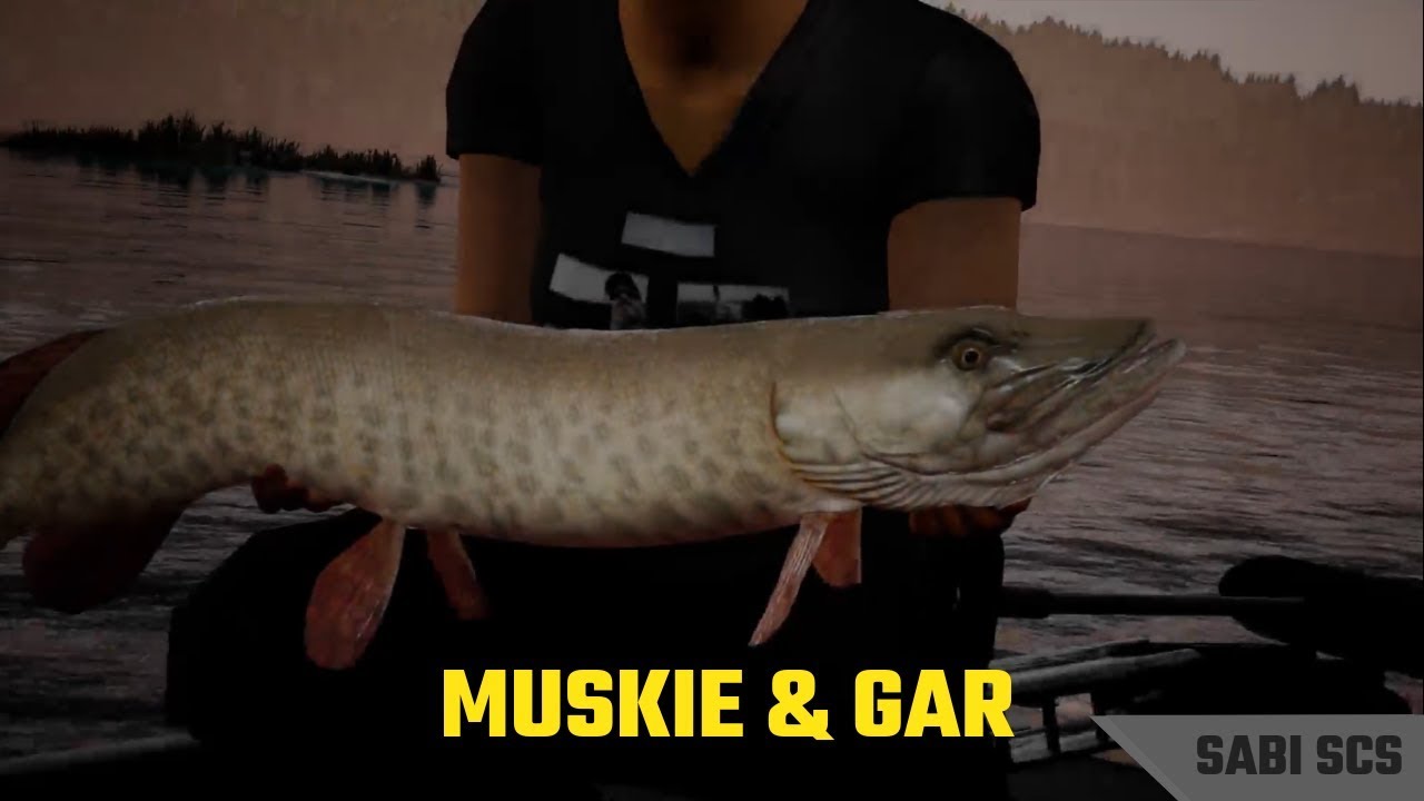 Fishing Sim World - New fish species Muskie & Gar - YouTube