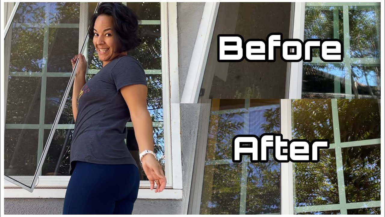 How to clean windows and screens super easy - YouTube