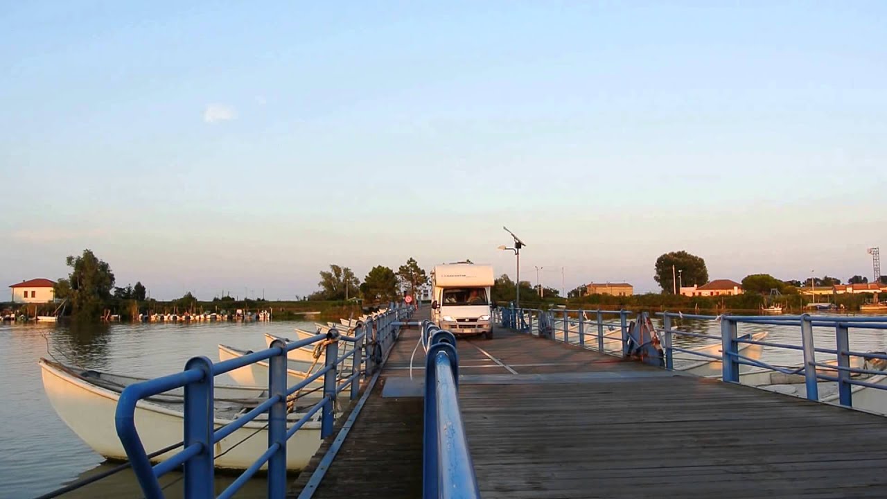 Polesine delta fiume Po (6/13) Ponte di Barche di GORINO sul PO ...