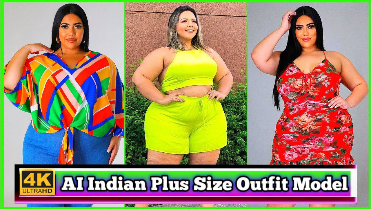 Plus Size Indian Model Outfits Stunning Fashion -89 - YouTube