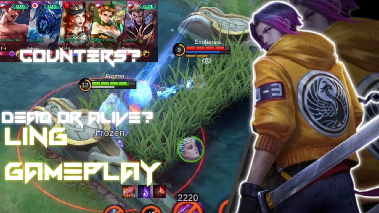 LING VS COUNTERS!! LING GAMEPLAY -MLBB - YouTube