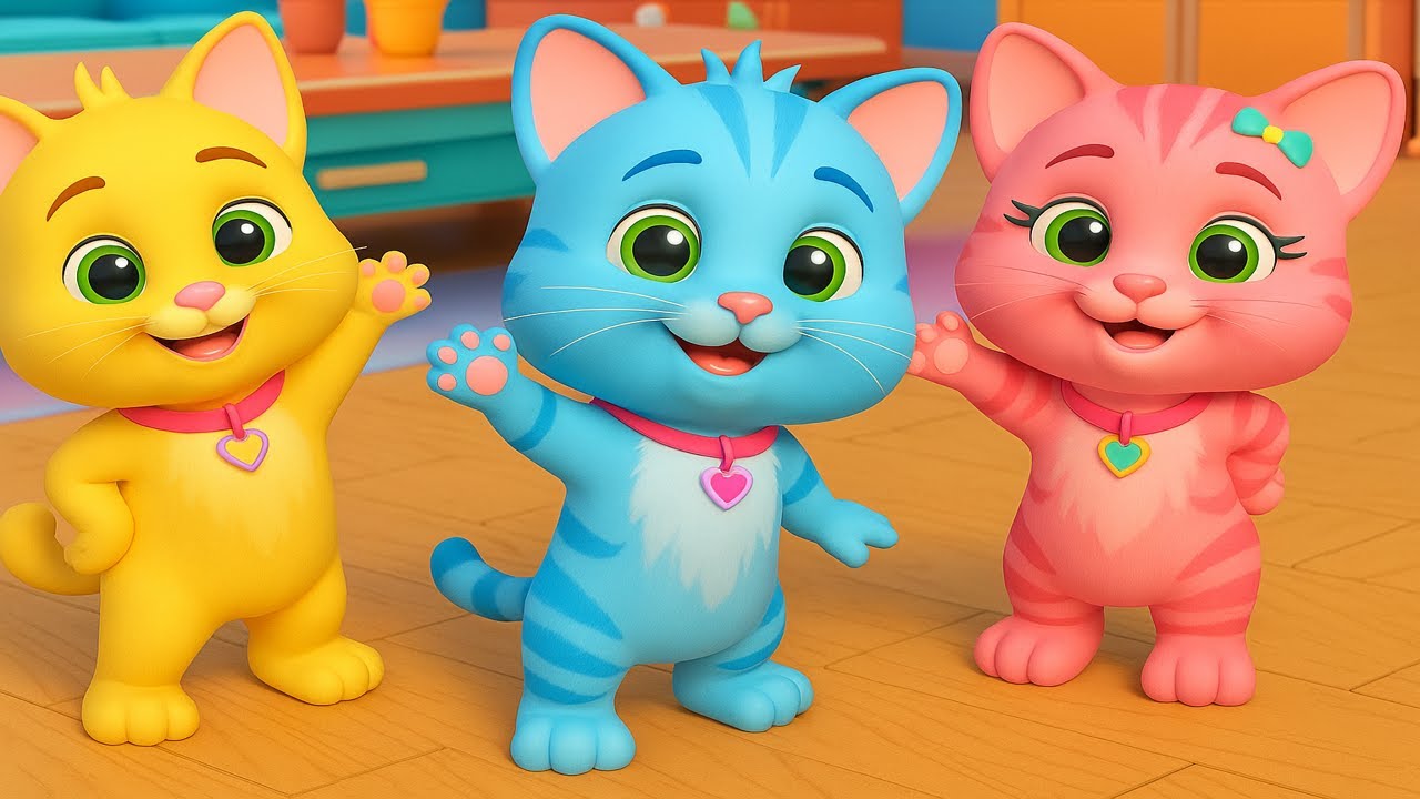 Three Little Kittens Lost Their Mittens 👀 | Nursery Rhymes for Kids ...