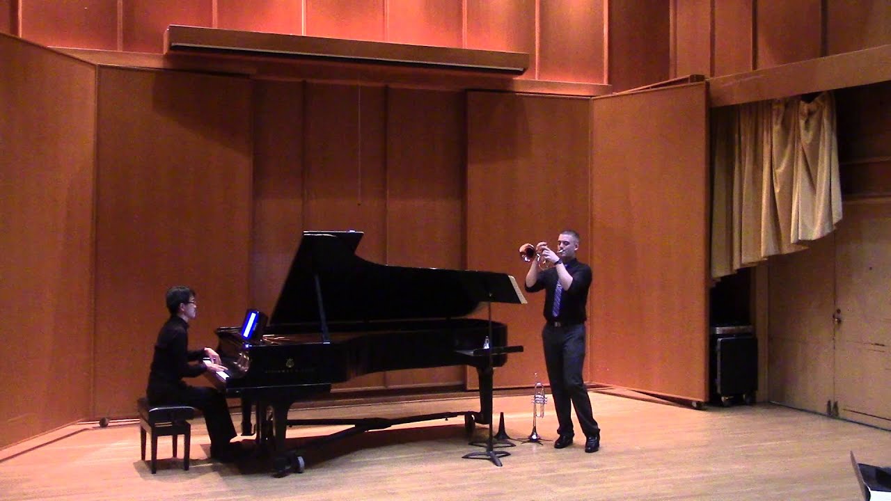 Matthew Onstad - John Stevens Sonata for Trumpet and Piano - YouTube