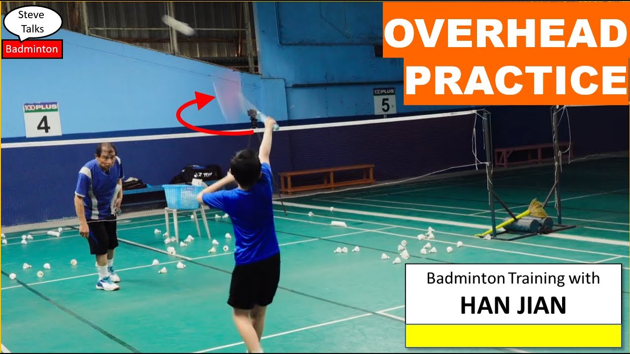 Overhead practice - Badminton Training with Han Jian 20250607 - YouTube