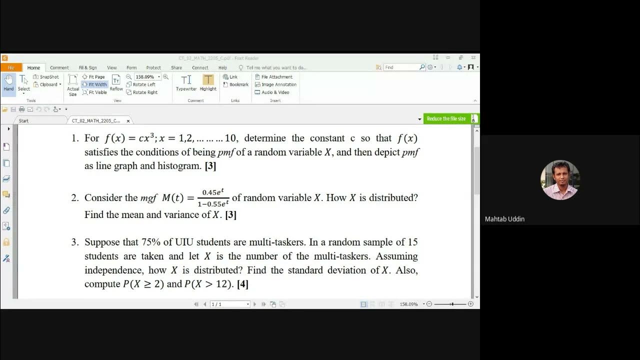 Lecture 12 - Probability and Statistics - YouTube