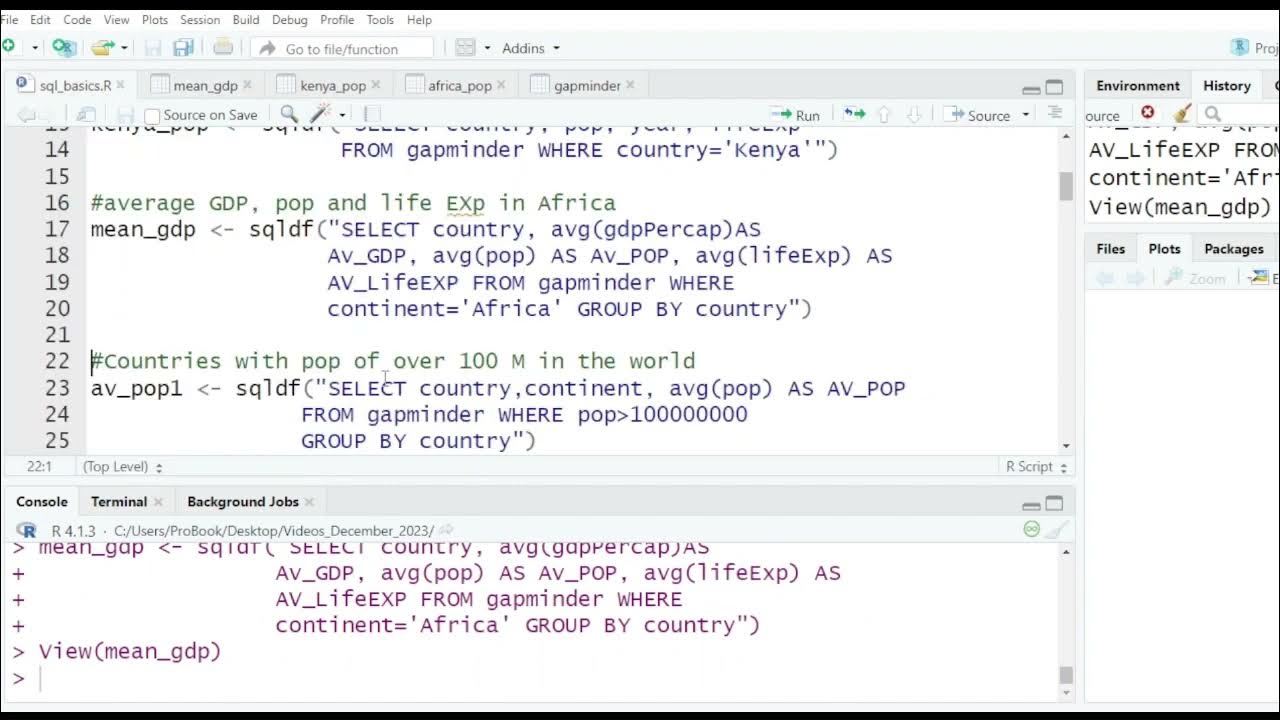 Sequential query language tutorial | SQL in R - YouTube