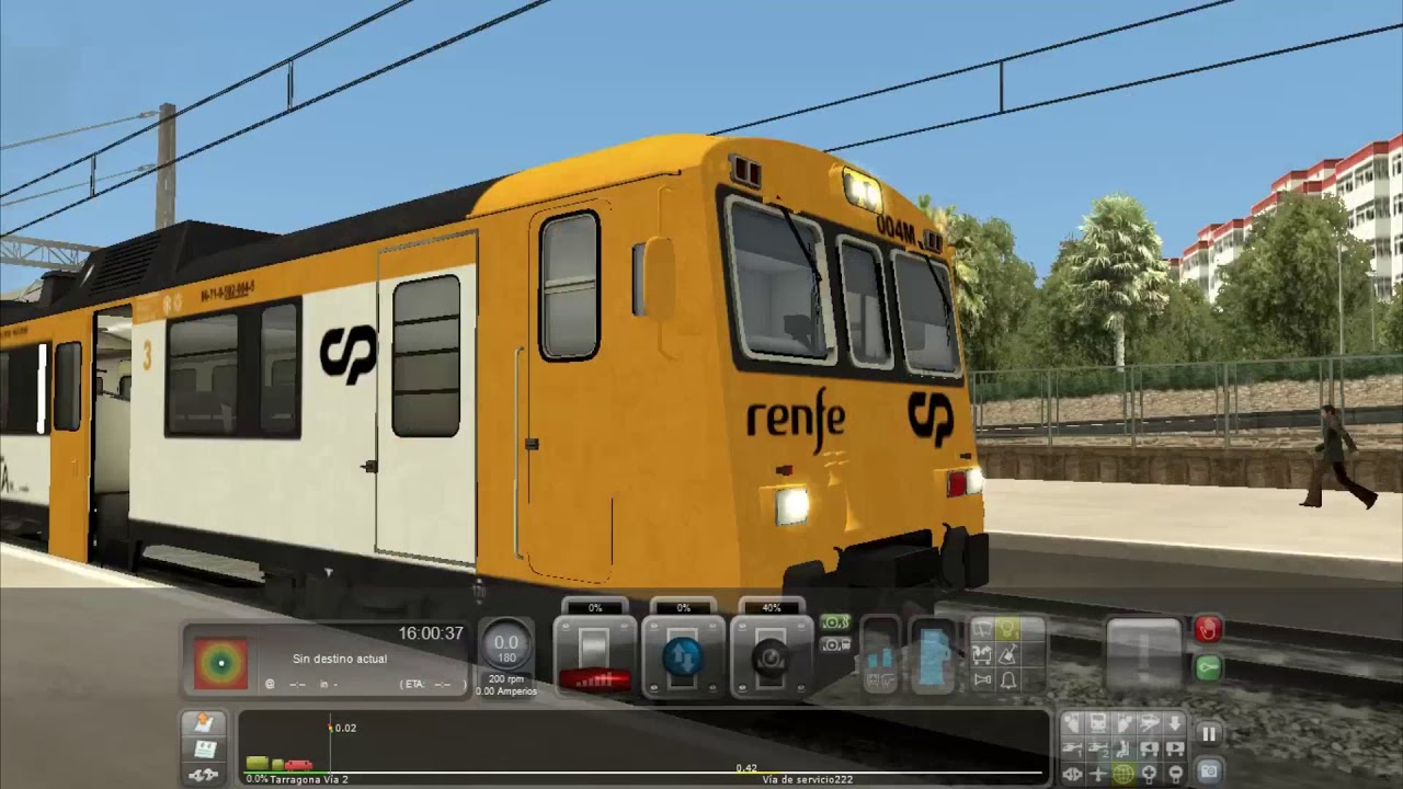 Renfe 592 celta saliendo de Tarragona: TS2020 - YouTube