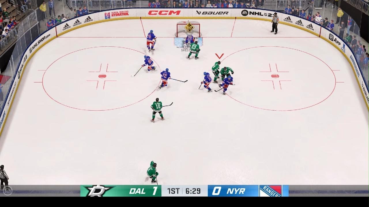 NHL 23 Stars vs Rangers - YouTube