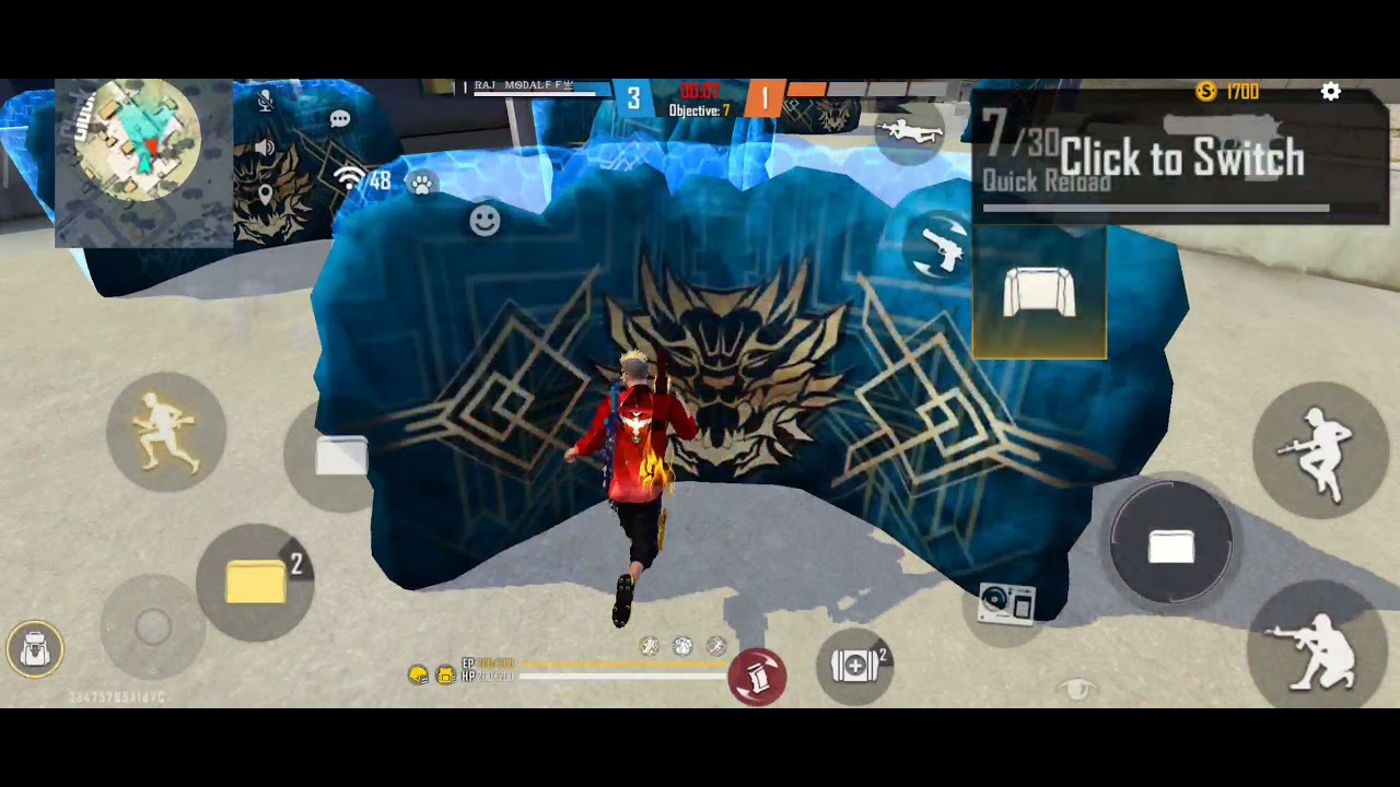 free fire custom room game paly 1v1 ful rush game play - YouTube