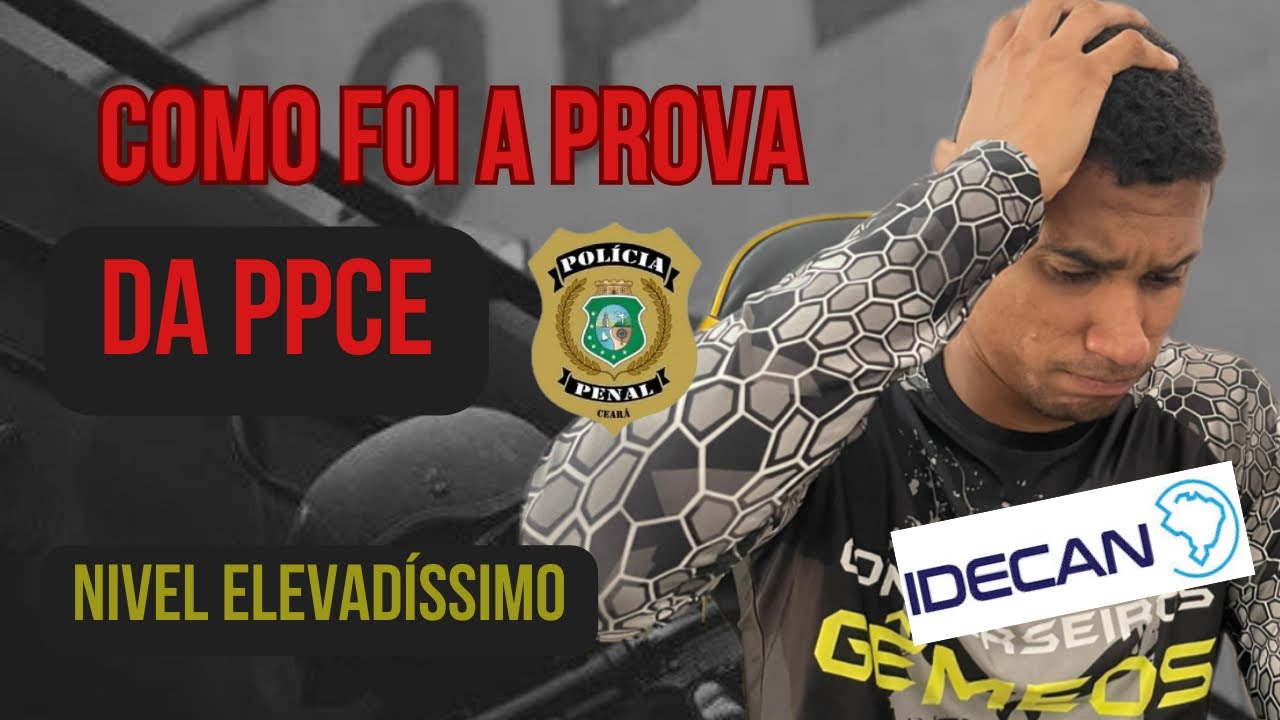 Como foi a prova da PPCE? - Nivel elevadíssimo - YouTube