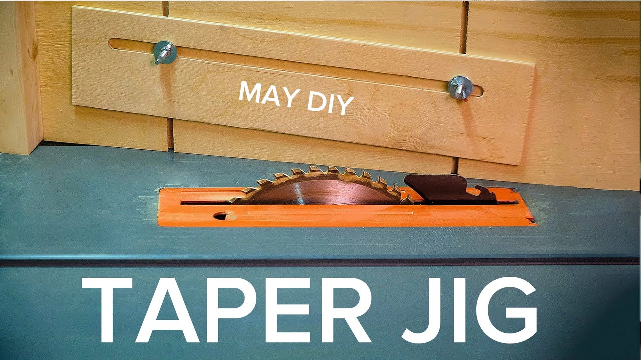 📌 How to make tapered legs with a table saw taper jig - YouTube