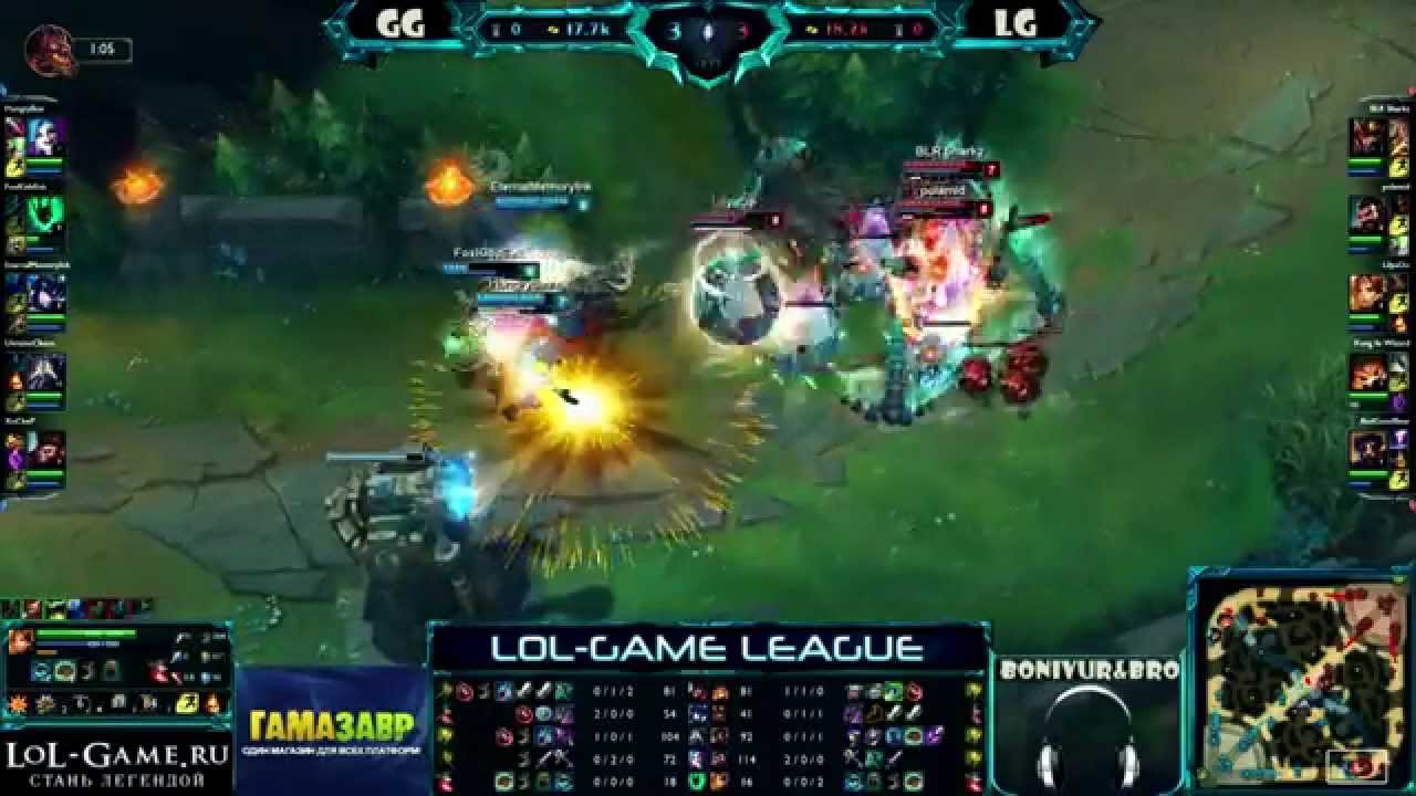 EPIC MOMENTS GOODGAME.RU ПРОТИВ LOL-GAME.RU League of Legends montage ...