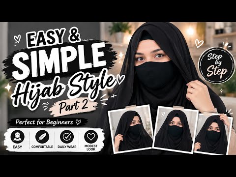 College and daily wear hijab style |  part 2 | hijab | modest fashion 