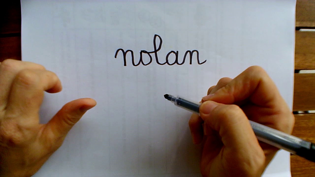 nolan video cursive - YouTube