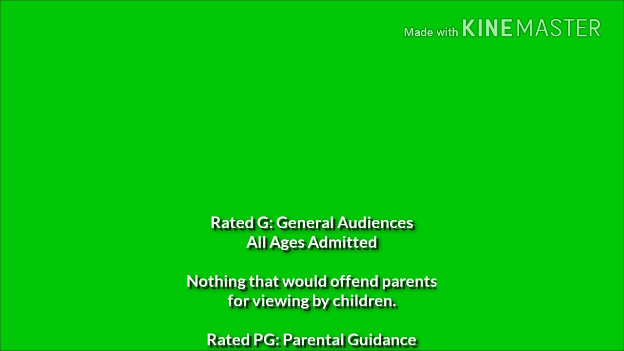 MPAA Ratings (Text Version) - YouTube