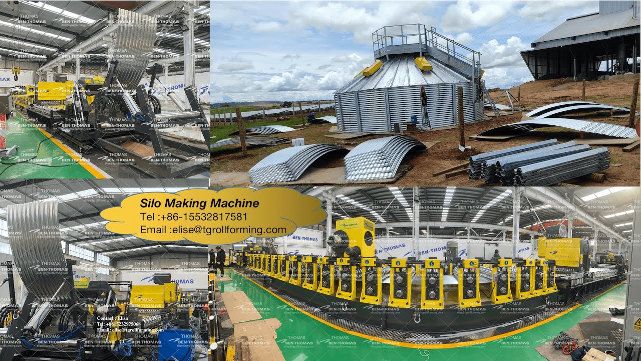Grain silo production line for grain bin silos |silo to produc metal ...