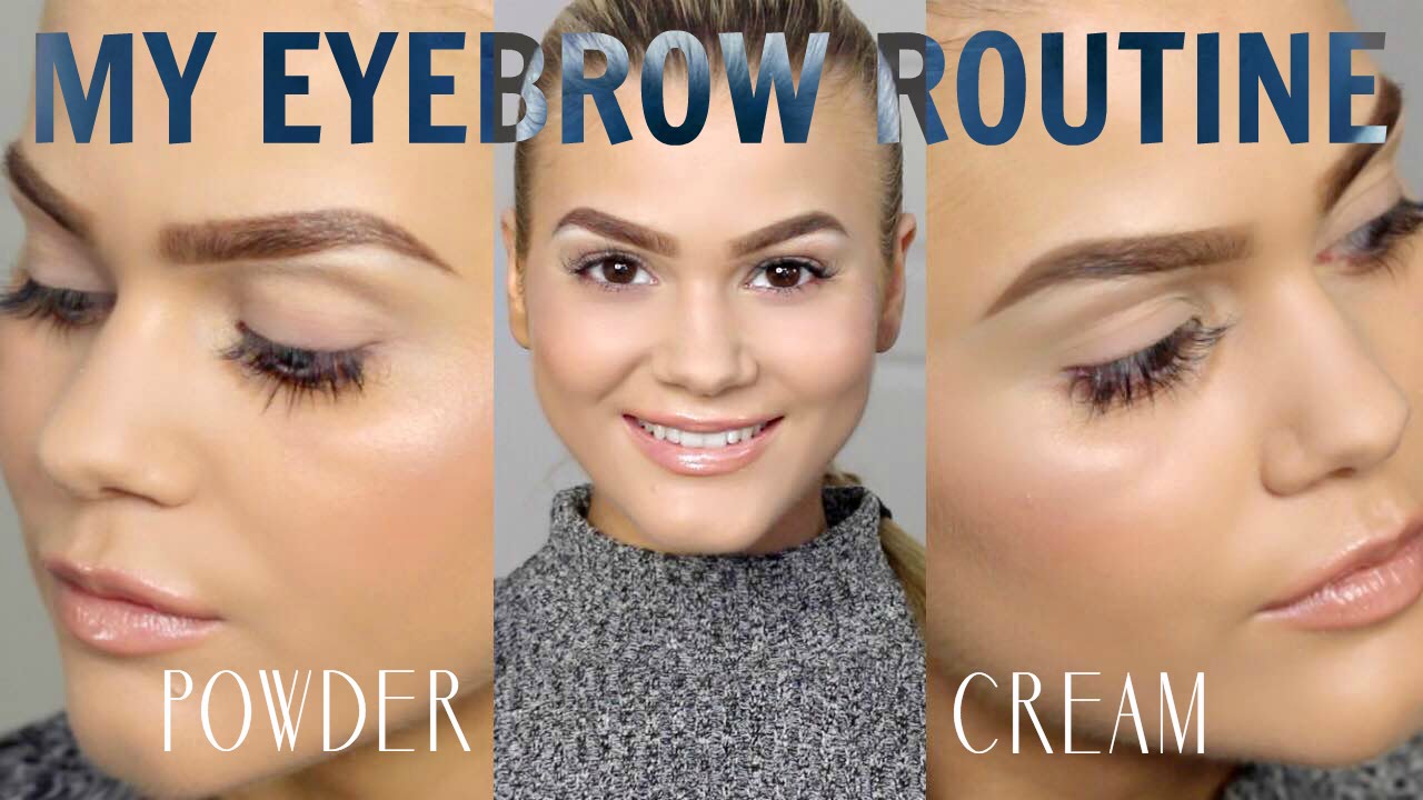 MY EYEBROW ROUTINE 2016 | 2 BROW OPTIONS - YouTube