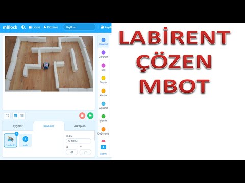Bölüm29- Mblock5 ile Mbot- Labirent Çözen Robot- ( labyrinth)