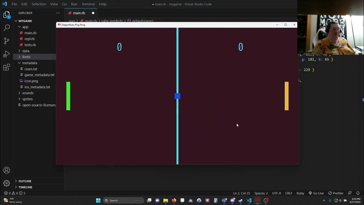 Build Pong using Dragon Ruby Part 1 Creating Basic Graphics with Primitives - YouTube