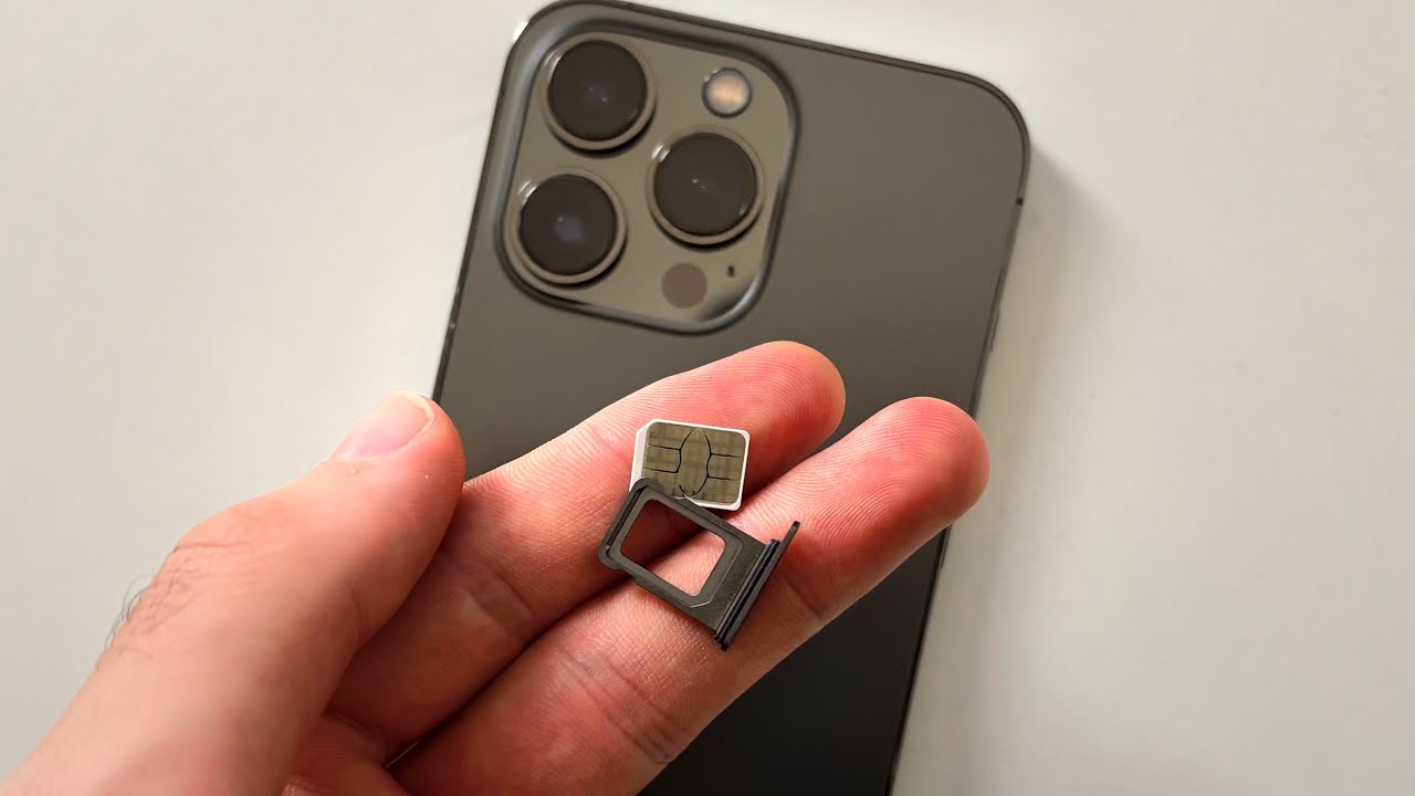 How To Insert/Remove SIM Card in iPhone 13 Pro (Locate SIM Card Slot ...