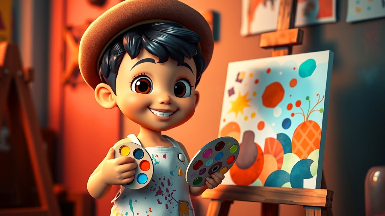 🖍️🎨 I Like To Draw! | Colors & Shapes Song | Fun Kids Nursery Rhyme ...