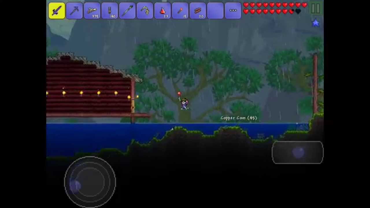 Terraria IOS Part 17 House For The Dryad - YouTube