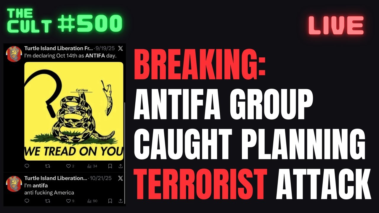The Cult #500: BREAKING - Antifa Group Caught Planning Terrorist Attack ...