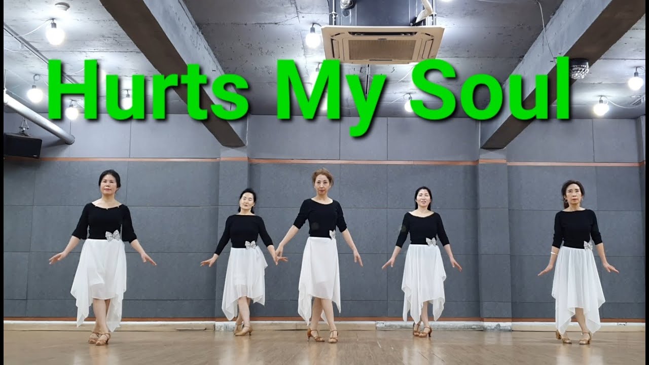 Hurts My Soul line dance (Intermediate Rolling 8 Count) Demo - YouTube