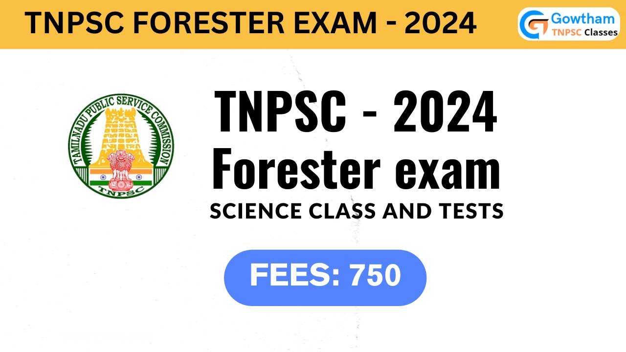 TNPSC Forester Science class + test - 2024 - YouTube