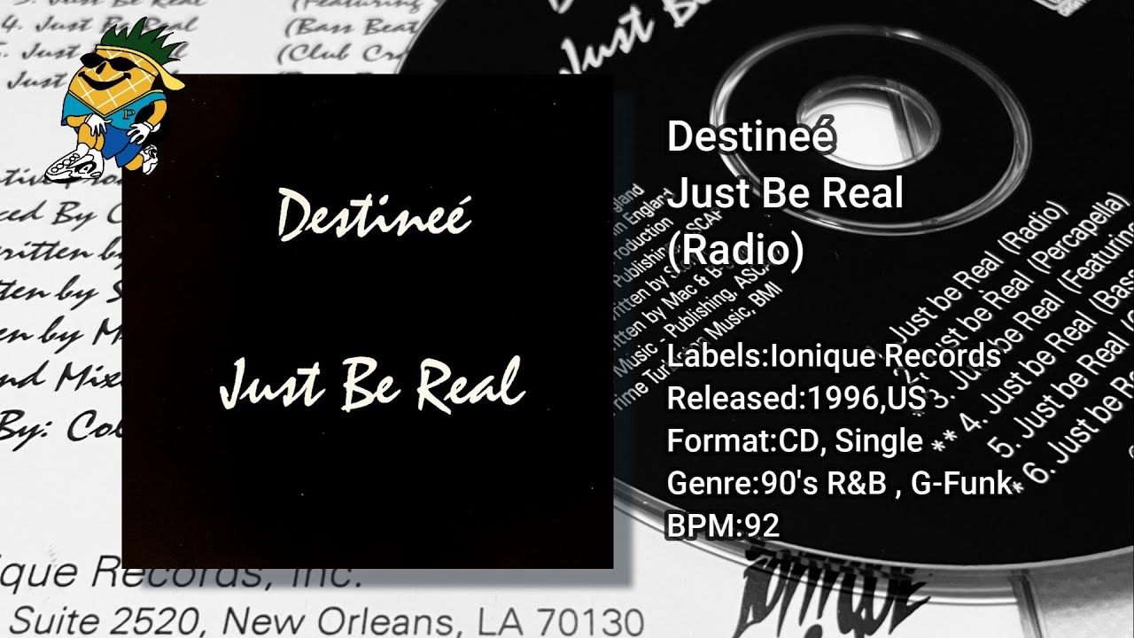 Destineé - Just Be Real (Radio) 1996 CDS - YouTube