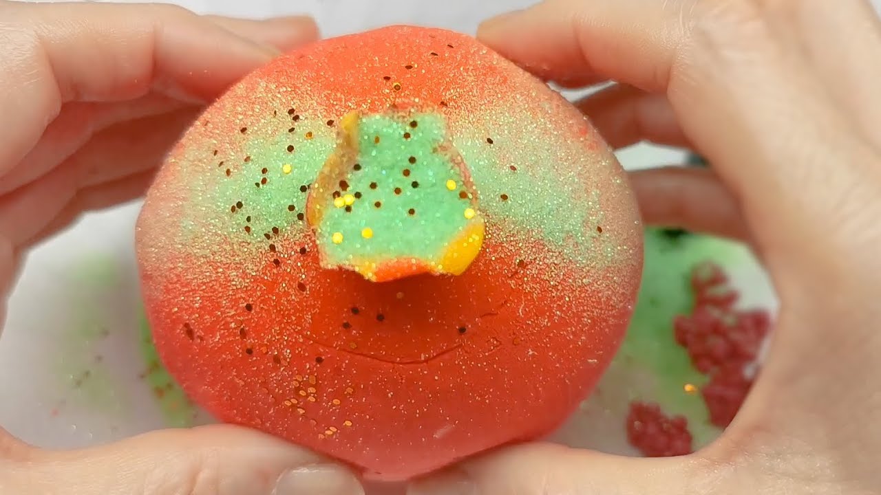 Crunchy Pomegranate Slime - Most Satisfying Slime ASMR - YouTube