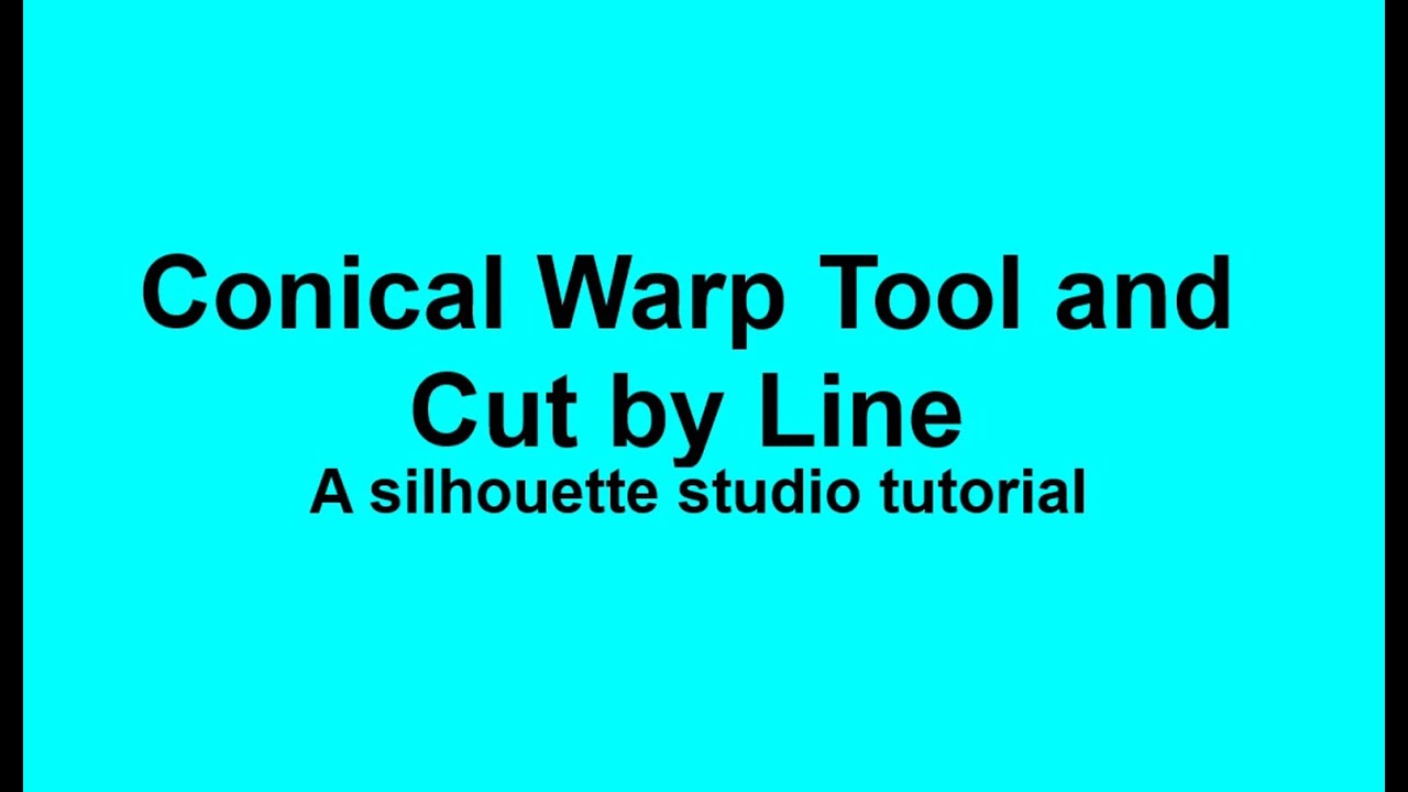Conical Warp in Silhouette studio - YouTube