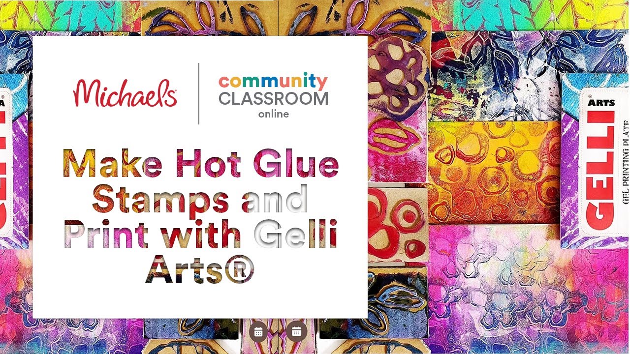 Online Class: Make Hot Glue Stamps and Print with Gelli Arts® | Michaels - YouTube