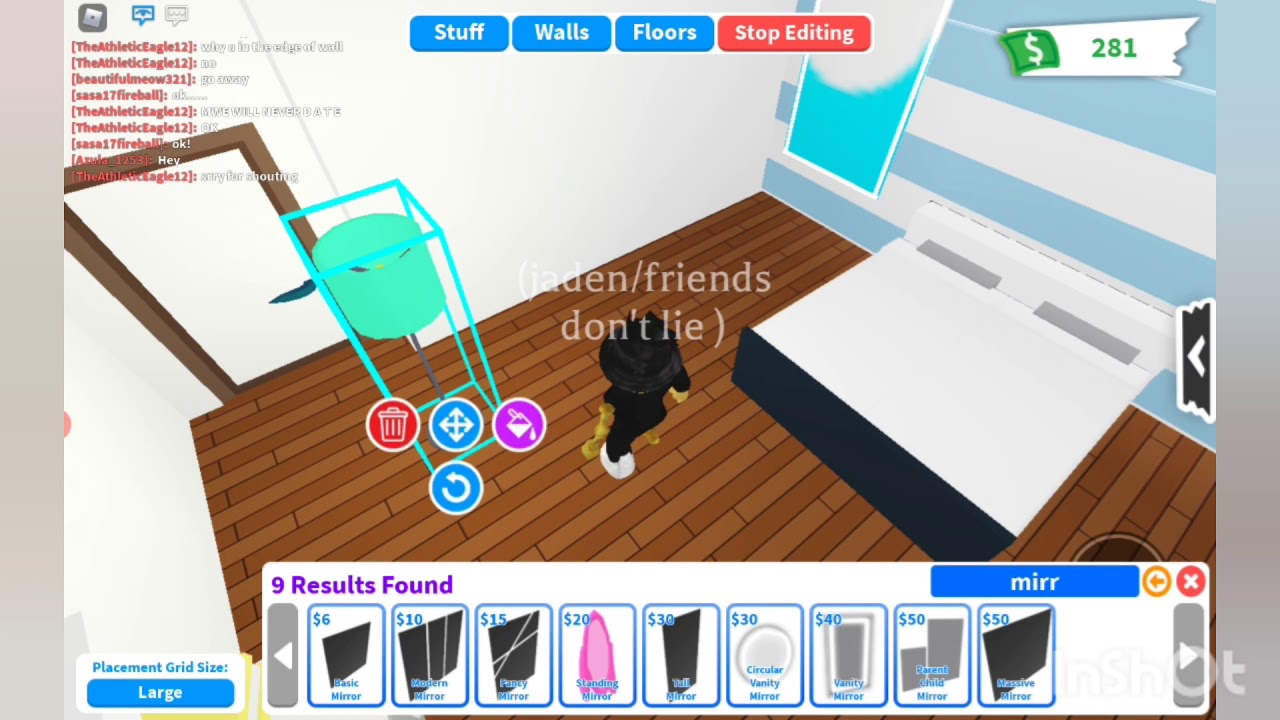 Adopt me room build and tour - YouTube