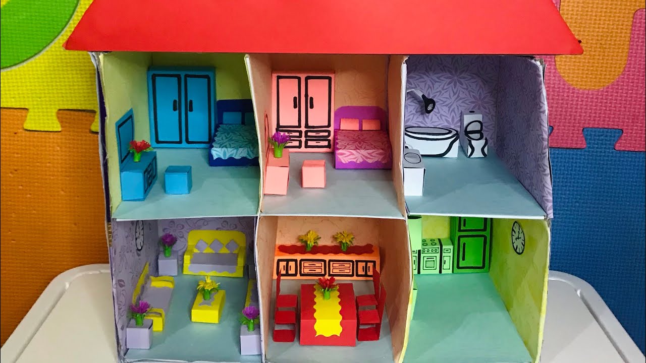 DIY Miniature House | Diorama Rooms of the House - YouTube