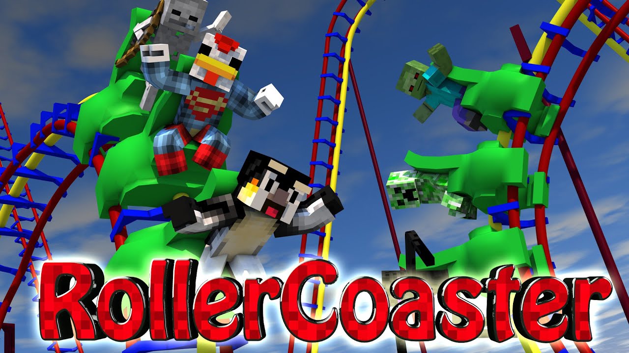 Minecraft | ROLLER COASTER CHALLENGE - Roller Coaster Disasters ...